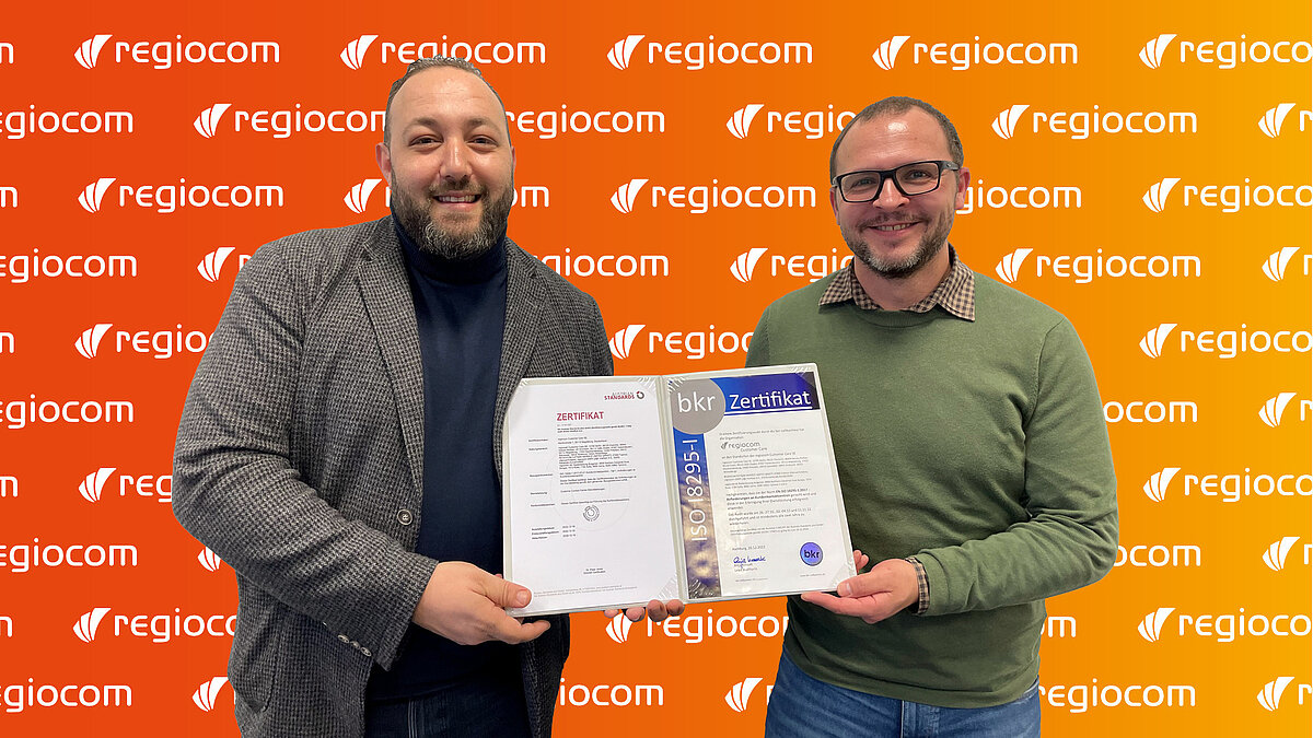 regiocom Customer Care ist jetzt nach ISO 18295 zertifiziert- regiocom SE